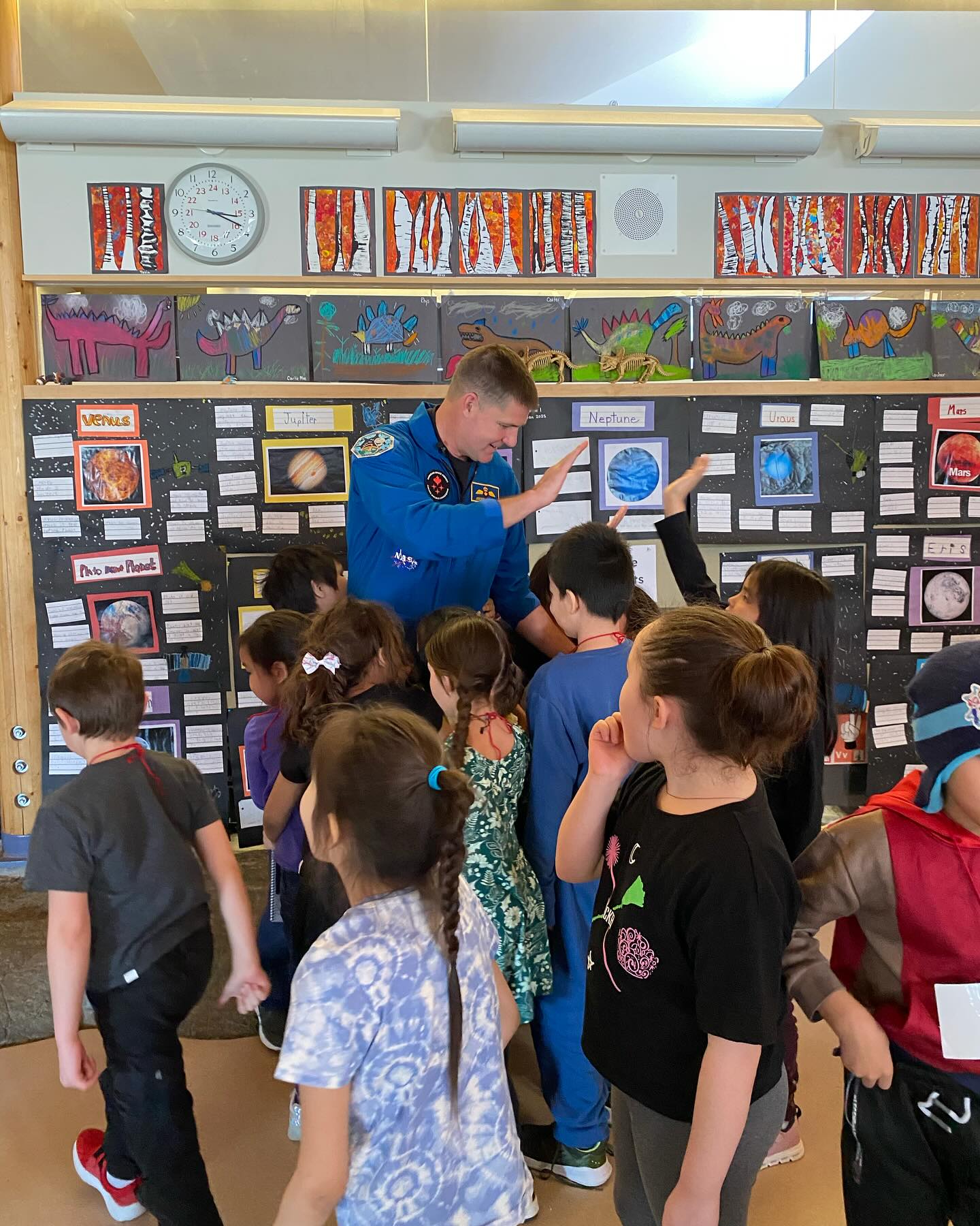 CSA astronaut Jeremy Hansen visits a school in Ndilo, Northwest ...