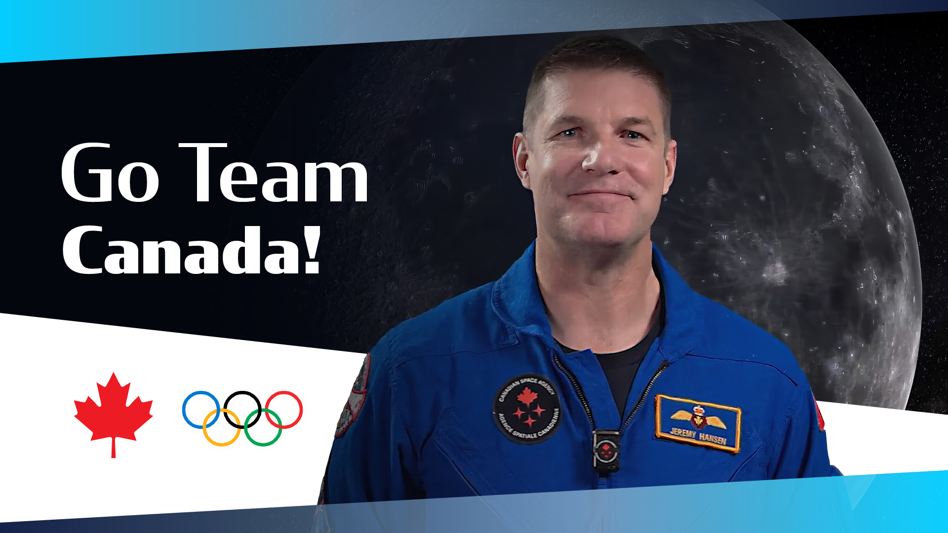Jeremy Hansen cheers on Team Canada at the 2026 Winter Olympics ...