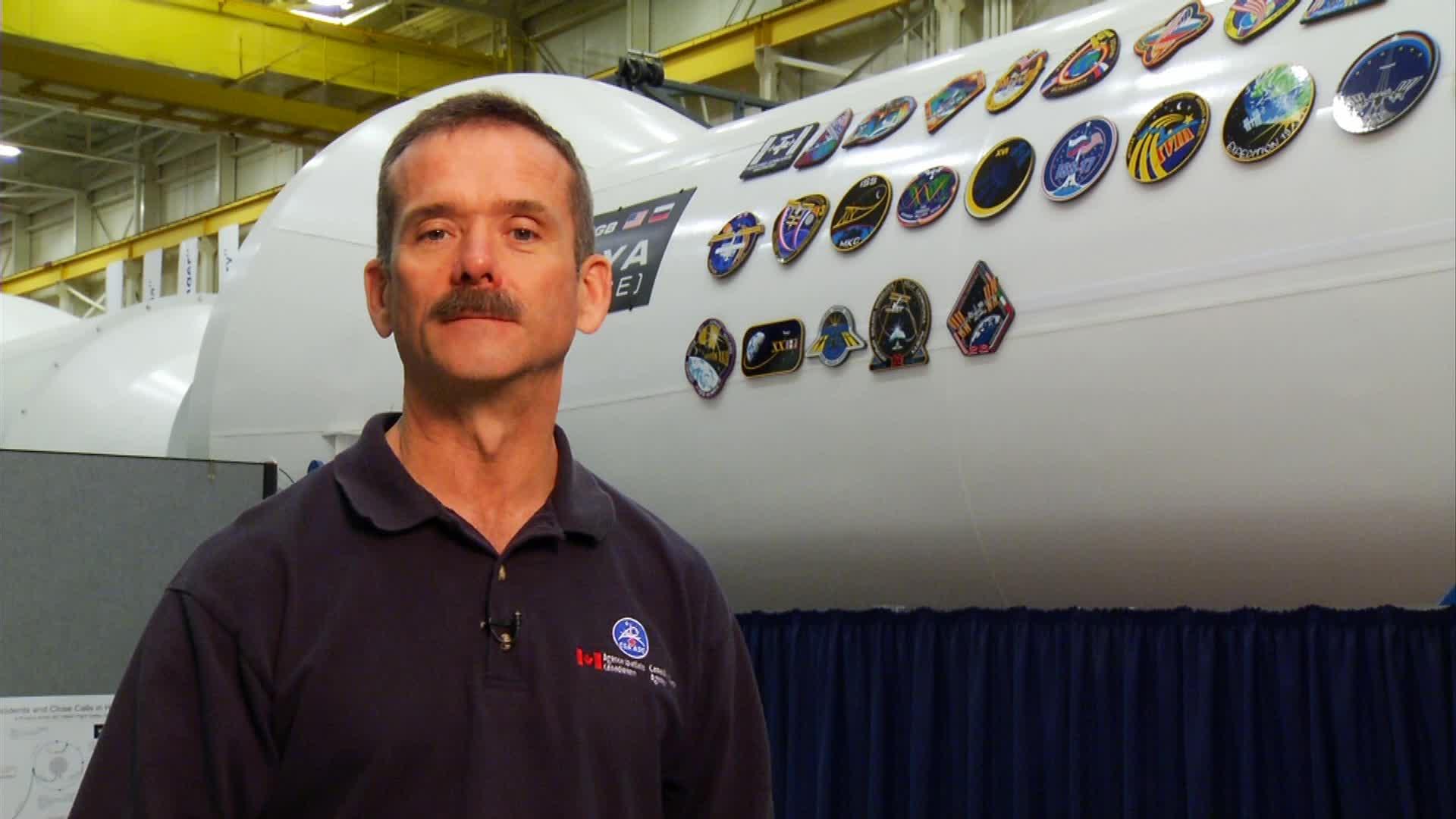 Hadfield prepares for three kinds of possible emergencies on the ...
